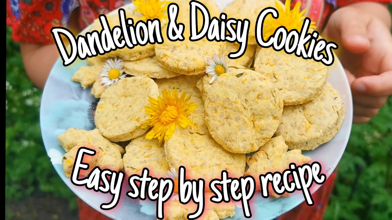 How To Make Dandelion & Daisy Cookies - Easily Step By Step🌼🍪 - YouTube