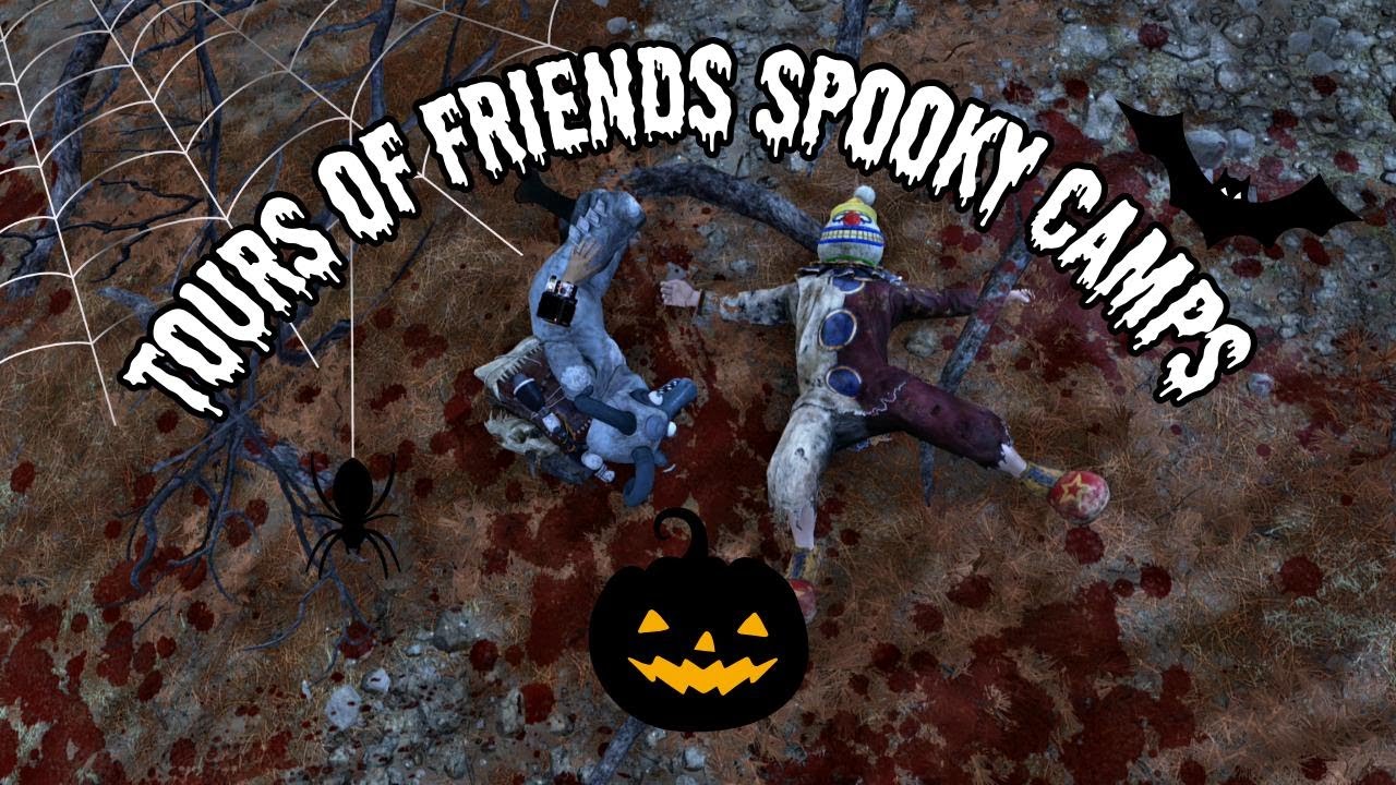 Spooky tour of friends camps 🎃 - YouTube