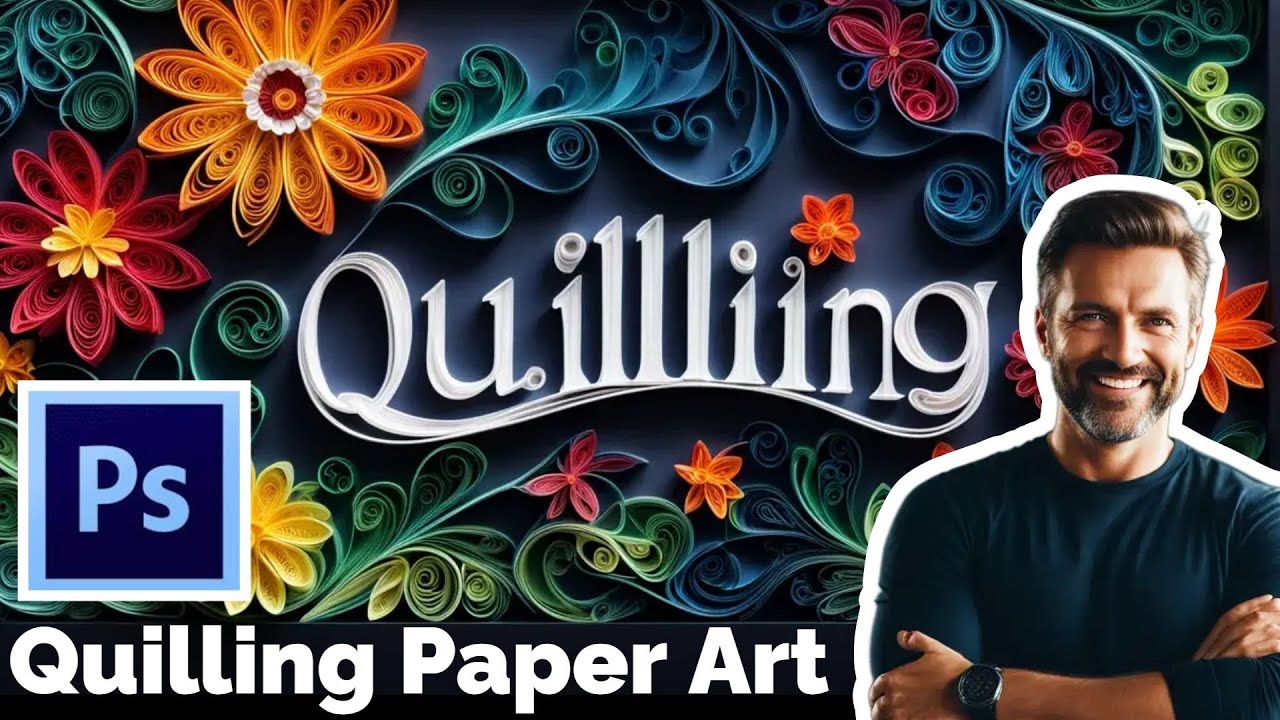 Quilling Paper Art Photoshop Creator Tutorial - YouTube