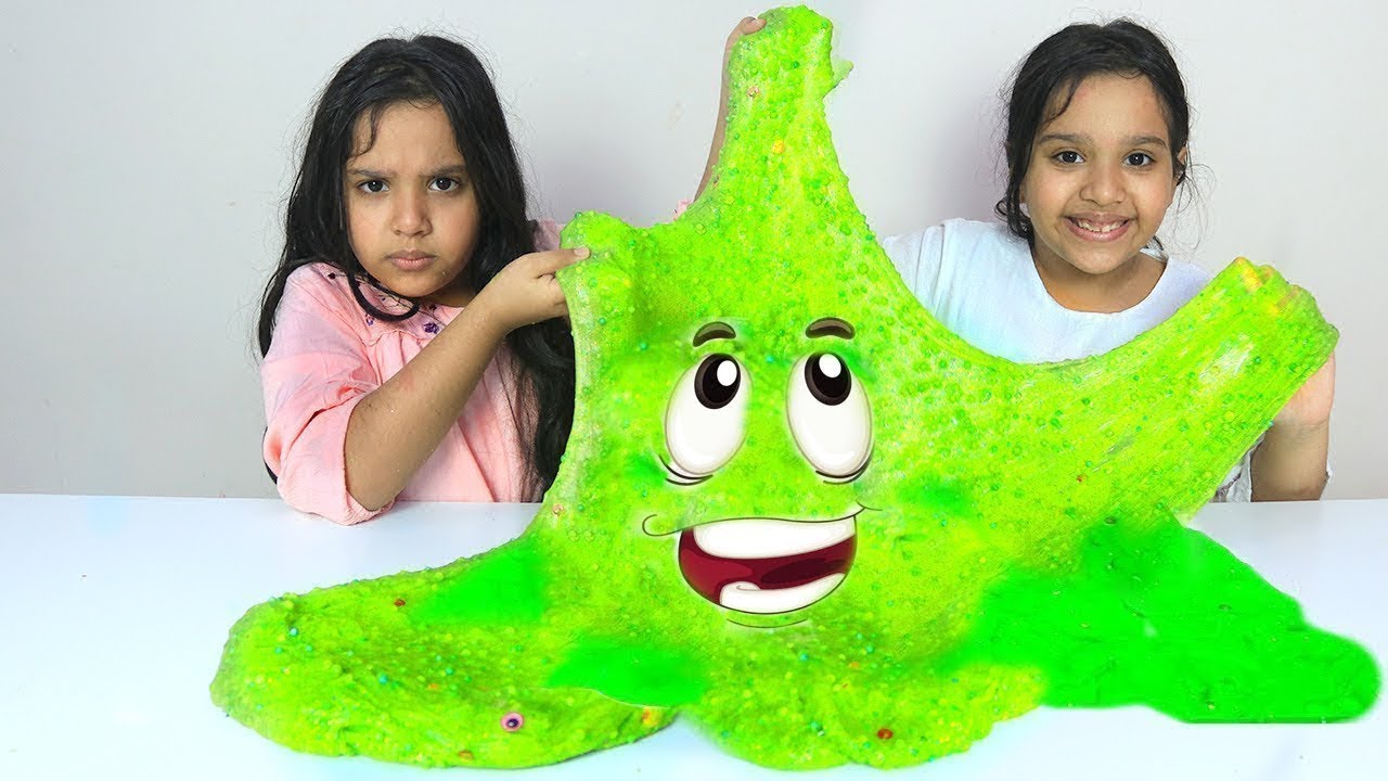 شفا و توأمتها يصنعون سلايم عملاق ! Shfa and her twin make a giant slime ...