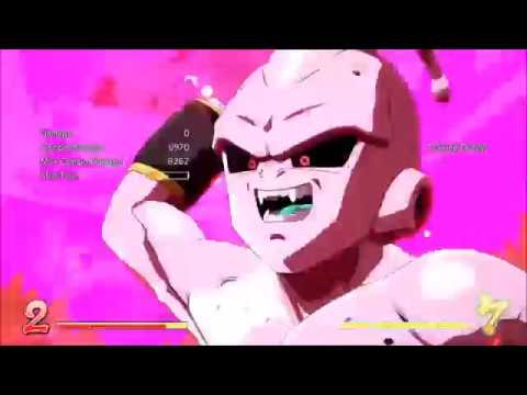 DragonBall Fighterz Kid Buu Crazy stretchy combos much awkward - YouTube