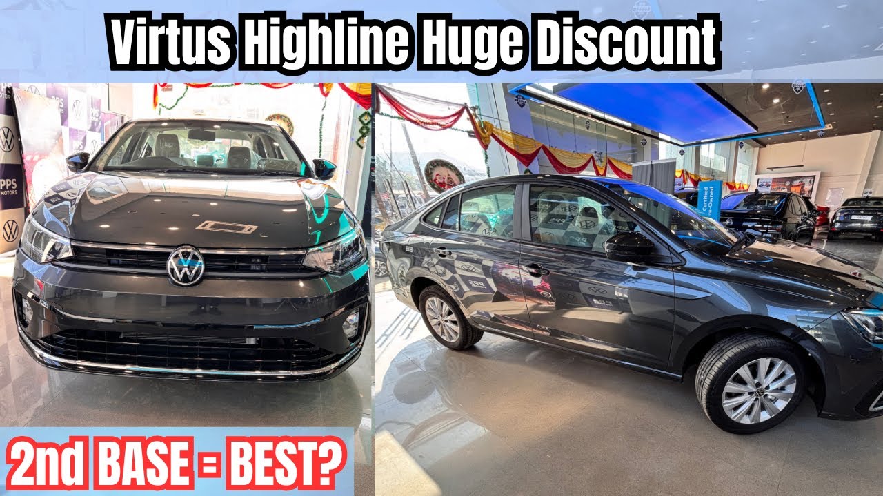 Volkswagen Virtus Highline Huge Discount 🔥 | 2nd Base Model Best Deal ...