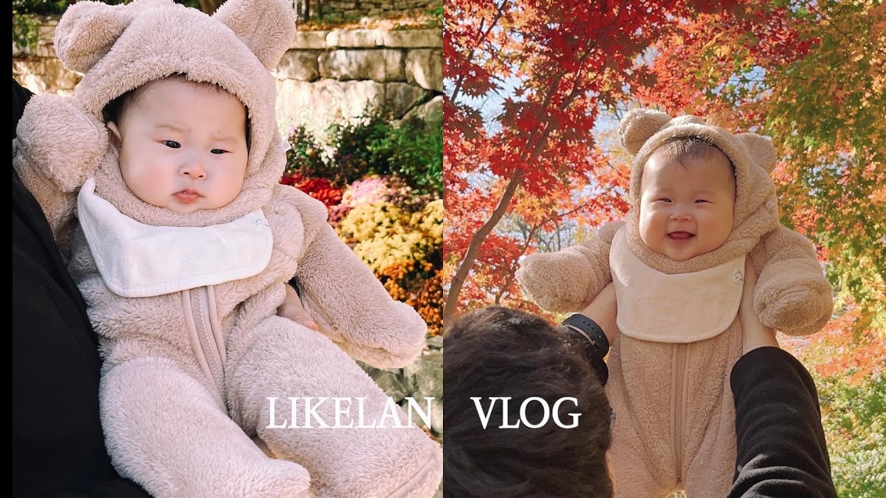 육아vlog 셋이서 보낸 첫번째 가을🍁 5개월 아기와 화담숲 여행and한강 노을 산책🧡 선우가 있어 눈부시게 아름다운 가을이었ㄷr