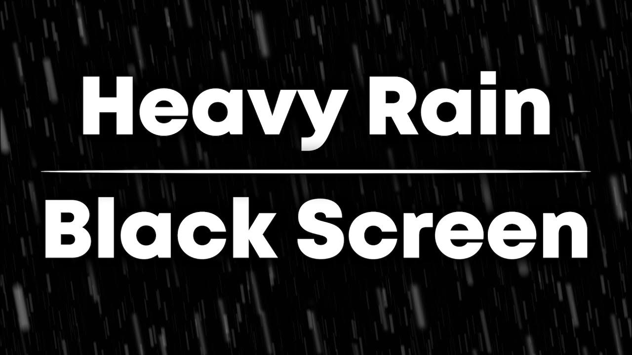 White Noise Rain Sounds For Sleeping And Relaxing Youtube