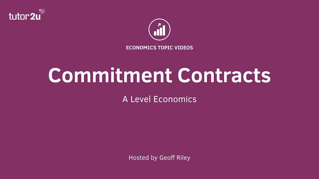 Behavioural Economics - Commitment Contracts - YouTube