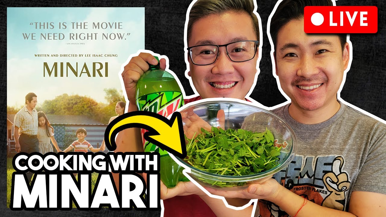 How to cook with MINARI - Minari Pancakes - LIVE MUKBANG - YouTube