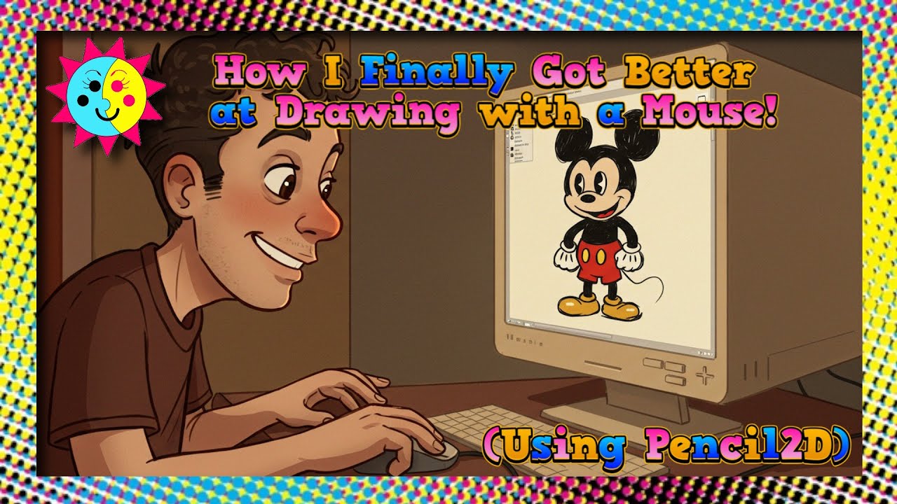 🎨 How I Finally Got Better at Drawing with a Mouse! 🖱️ (Using Pencil2D ...