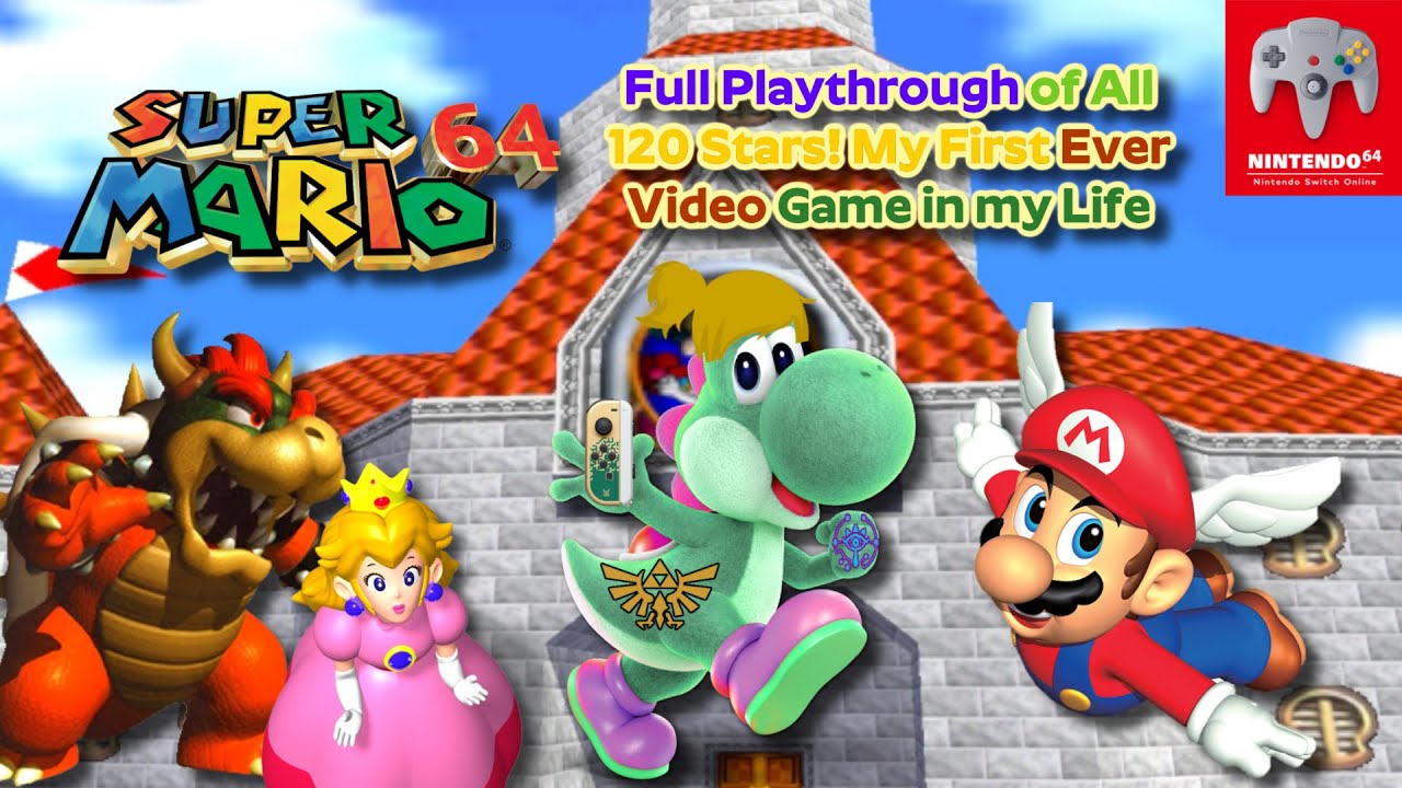 Super Mario 64 Live Stream Full Playthrough NO DEATHS IN 2023?! WE DID ...