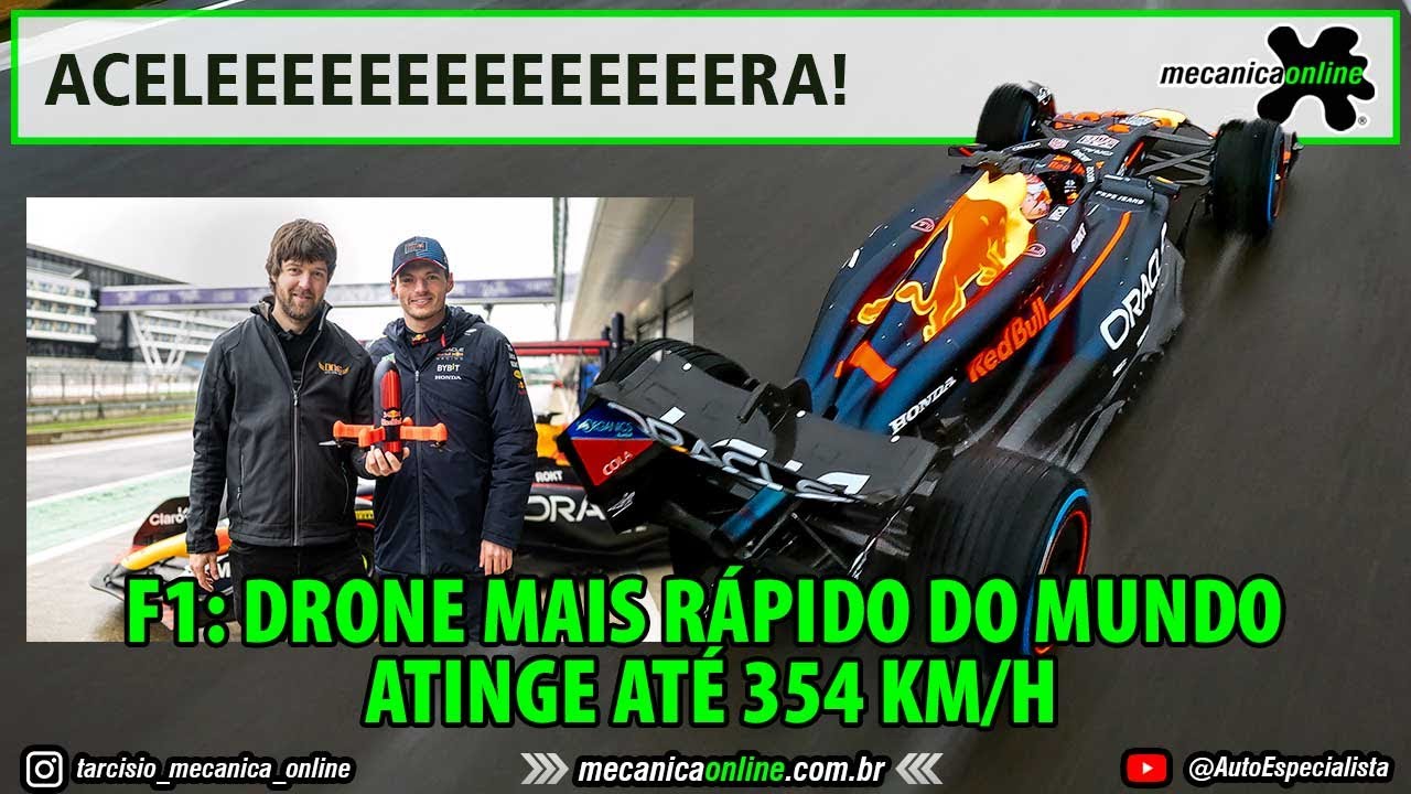 F1: drone mais rápido do mundo atinge até 354 km/h - YouTube