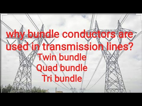 Why Bundle conductors are used in Transmission line (twin conductor ...