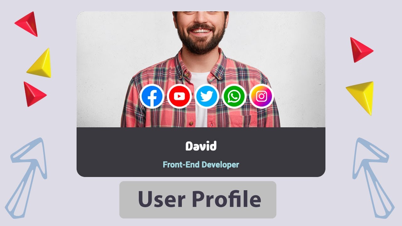 Level Up Your Portfolio: Interactive Profile Card (Super Easy) | Modern ...