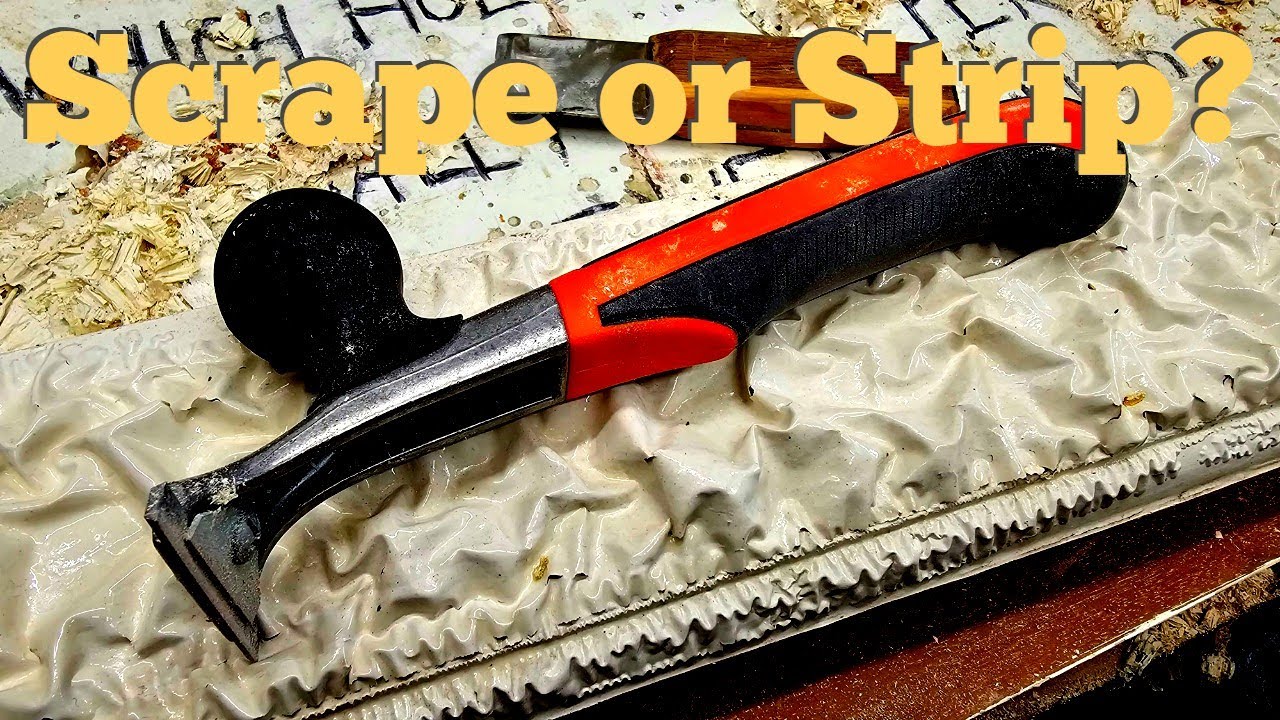 Should I Scrape Or Should I Strip? #woodworking #diy - YouTube