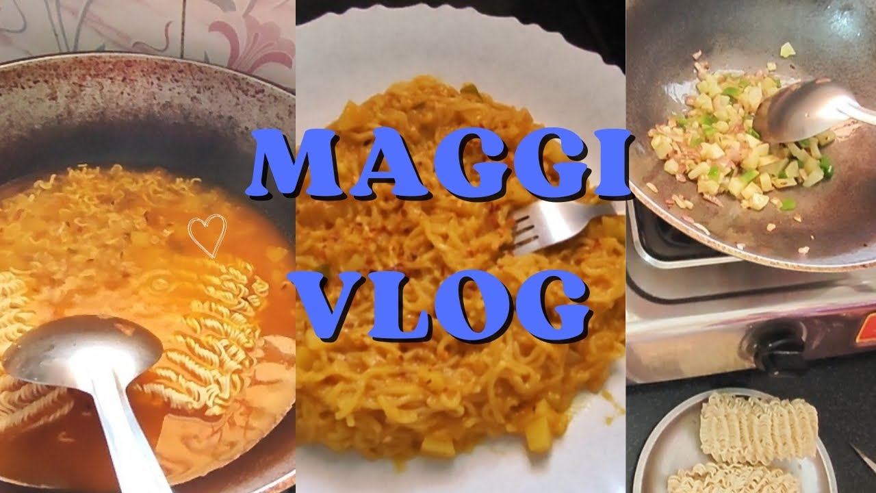 Spicy masala maggi vlog||vegetable masala maggie || perfect masala ...