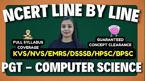 NCERT - Computer Science | LINE BY LINE Full Book in Detail - YouTube