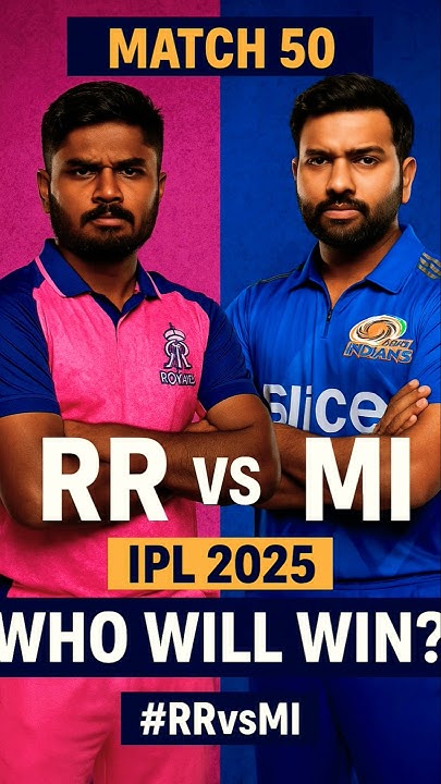 RR vs MI Match 50 | IPL 2025 Thriller! #RRvsMI #IPL2025 - YouTube