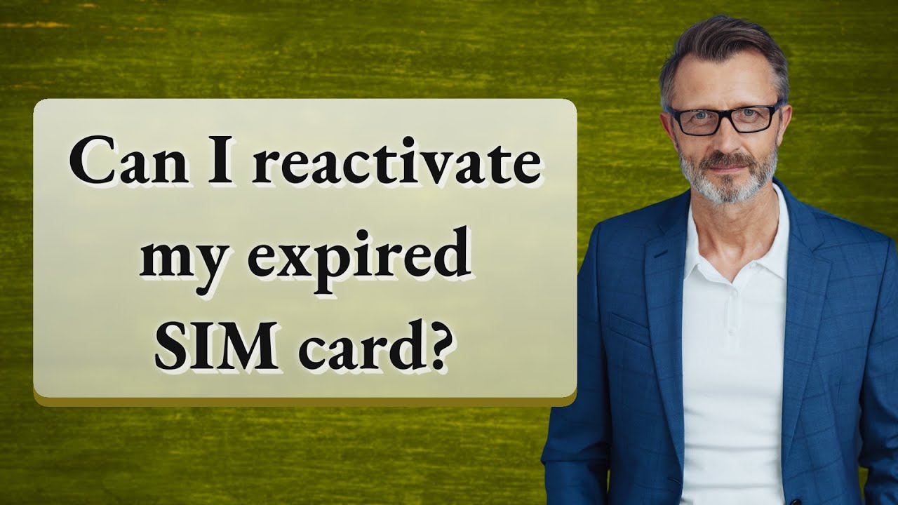 Can I reactivate my expired SIM card? - YouTube