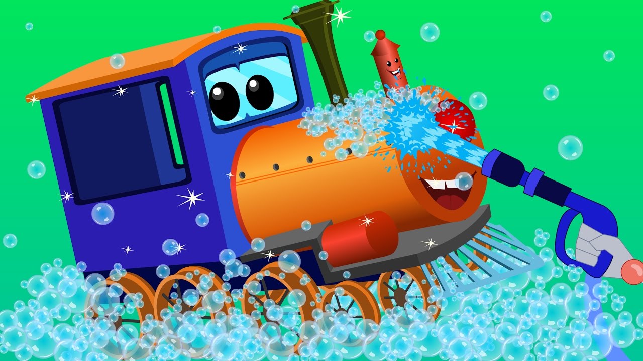 Train | Kids Car Wash | Car Cartoon For Children | Channel Videos For ...