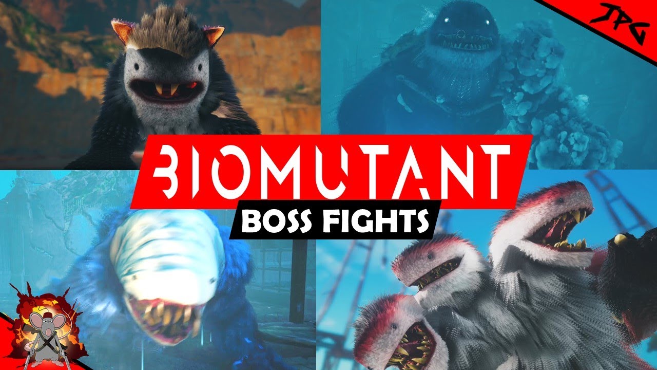 BIOMUTANT All 4 World Eater Boss Fights - Murk Puff, Jumbo Puff, Hoof ...