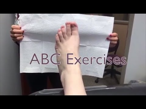ABC exercises to strengthen ankles