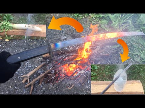 1000℃(1832°F) REAL Fire Sword Cutting Experiment【Samurai Challenge ...