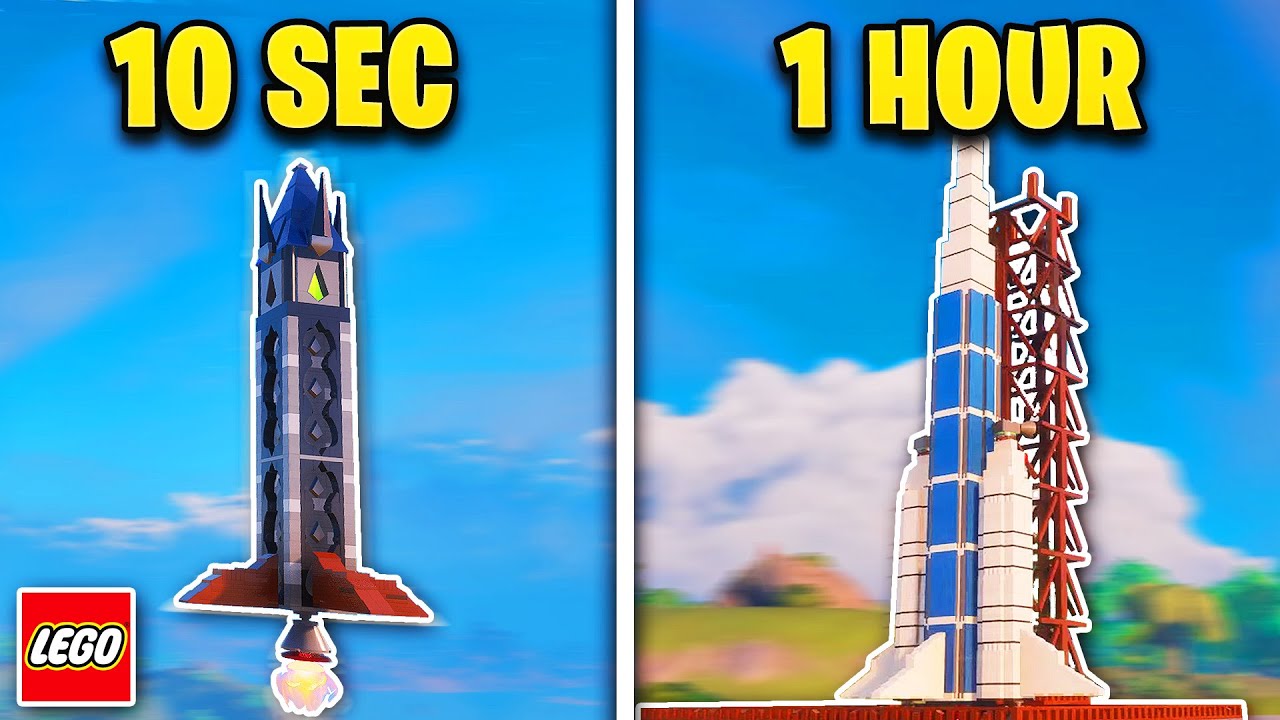 Building a Rocket Ship in 10 Seconds vs 1 Hour! - YouTube