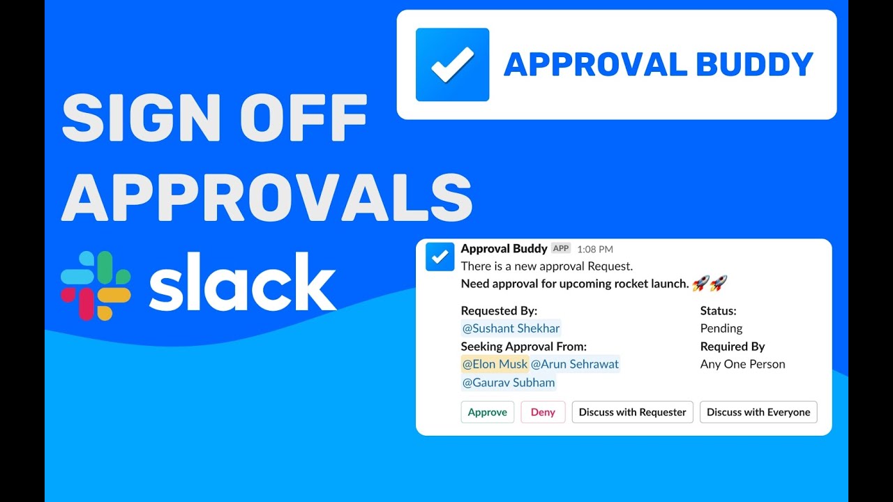 Sign Off Approvals | Approval Buddy for Slack - YouTube