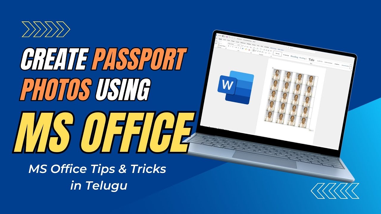 How to create Passport Photos using-MS Word Application - MS Word Tips ...