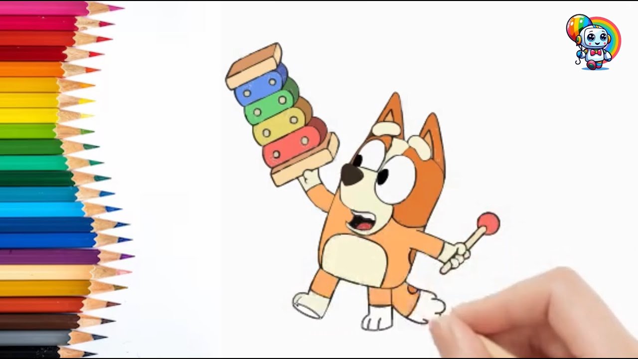 BINGO de BLUEY🌈 Dibuja y pinta - Draw and paint Bingo 🖌️Dibujos para ...