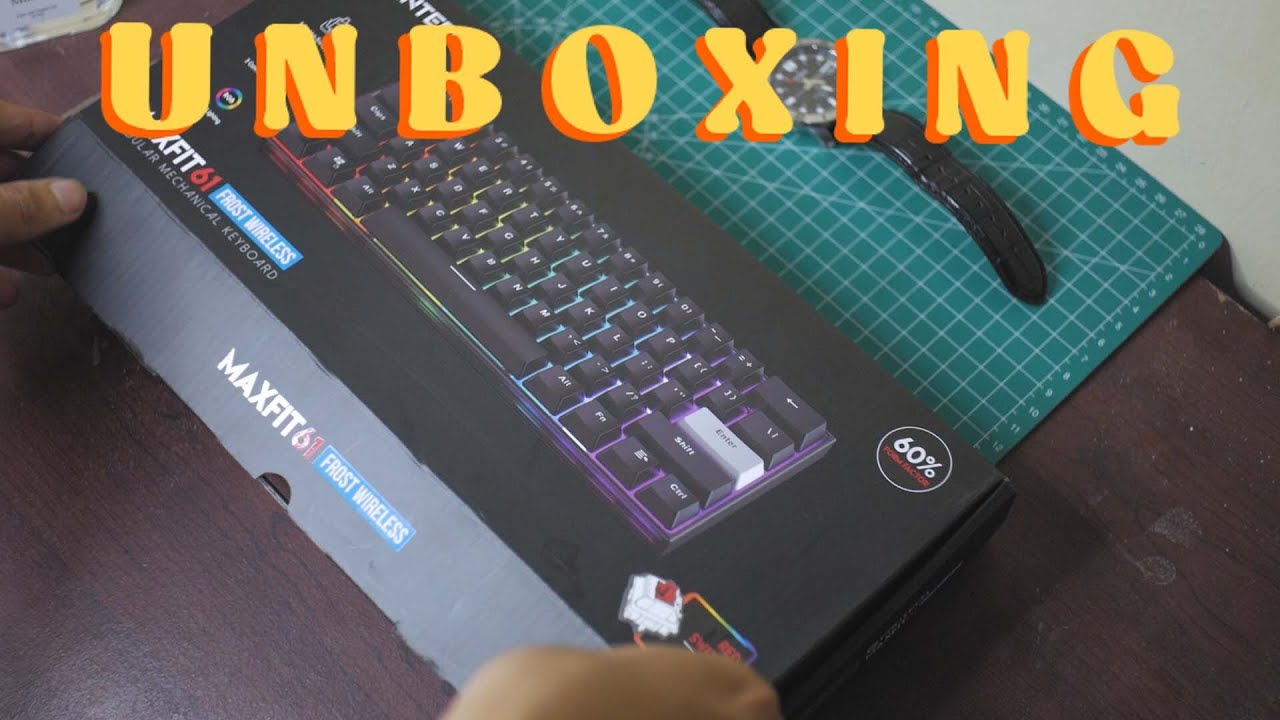 FANTECH MAXFIT61 FROST WIRELESS UNBOXING ASMR - YouTube