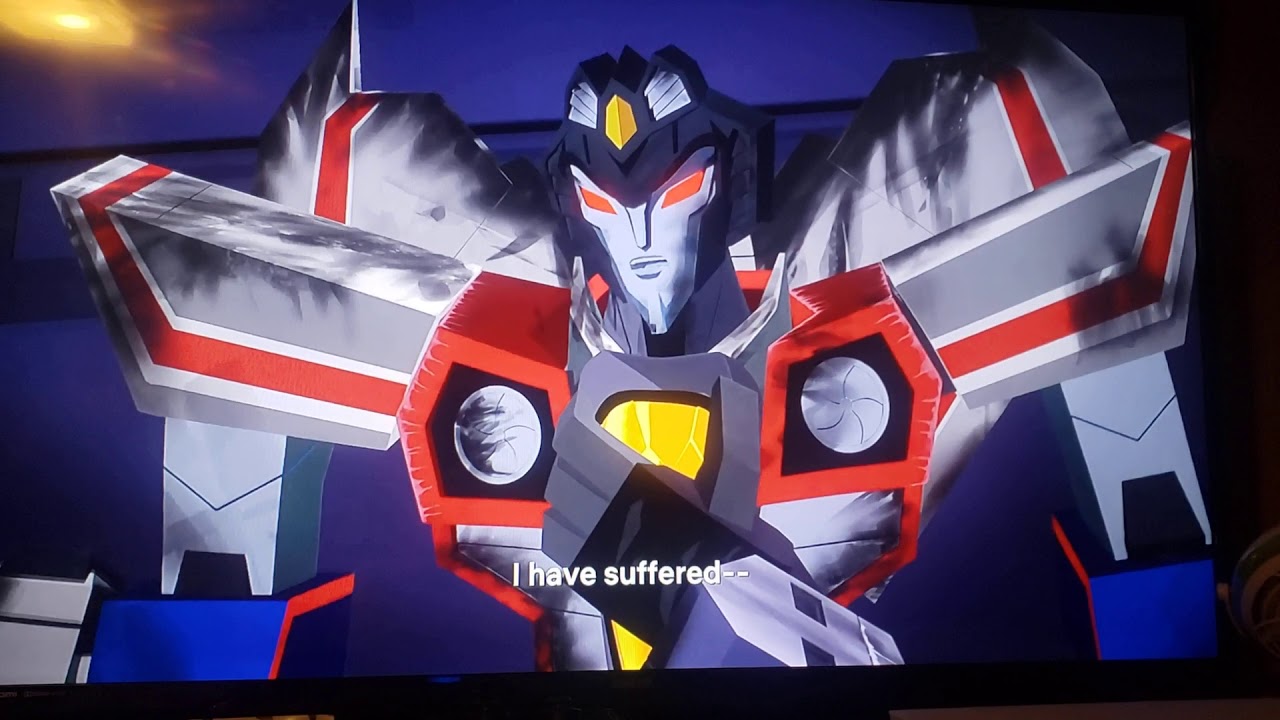 Starscreams death in Transformers Cyberverse - YouTube