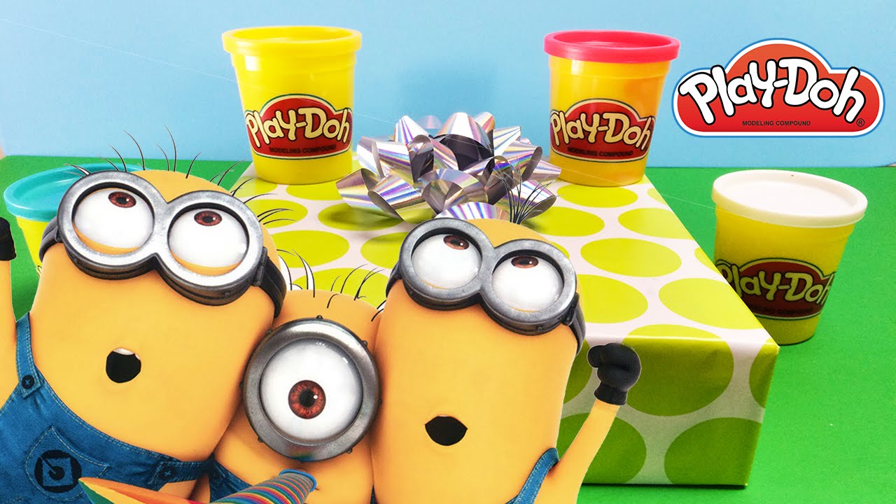 Play-doh minion surprise present! - YouTube