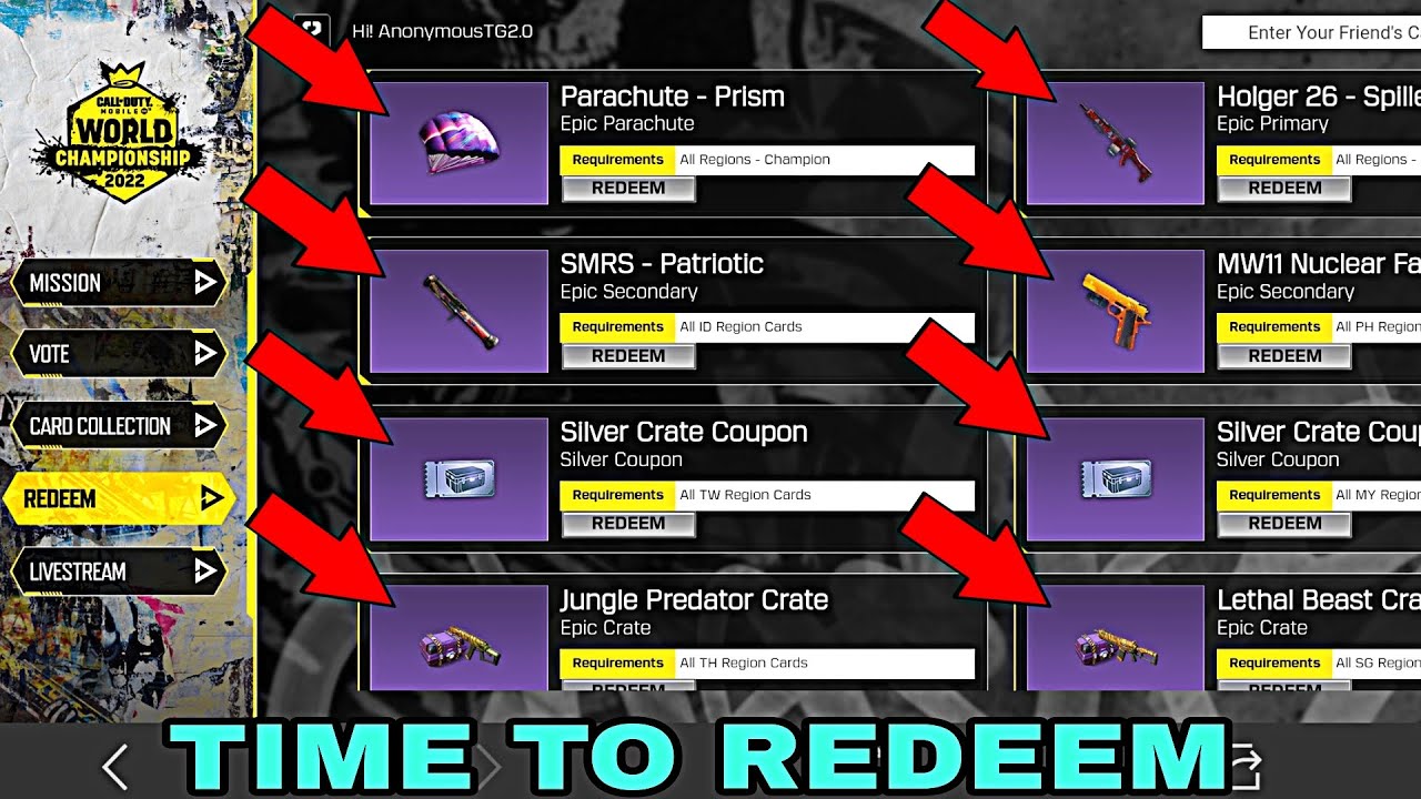 HOW TO REDEEM YOUR DREAM CHARACTER'S & CARD COLLECTION | HOW TO REDEEM ...