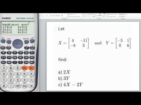 Scalar multiplication of matrices with the Calculator - YouTube