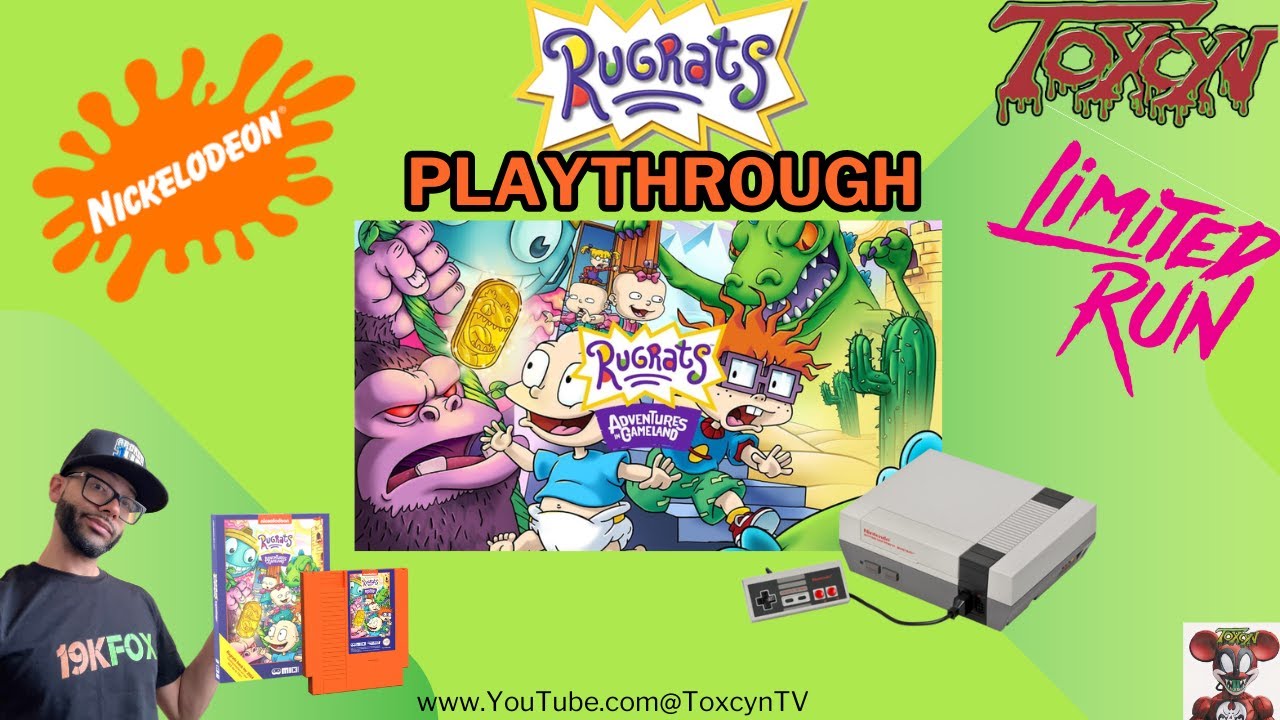 Rugrats Adventures in Gameland 100% completion playthrough NES 2024 ...