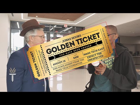 Wake Tech - First Day Fall 2024 | Golden Ticket Scholarship - YouTube