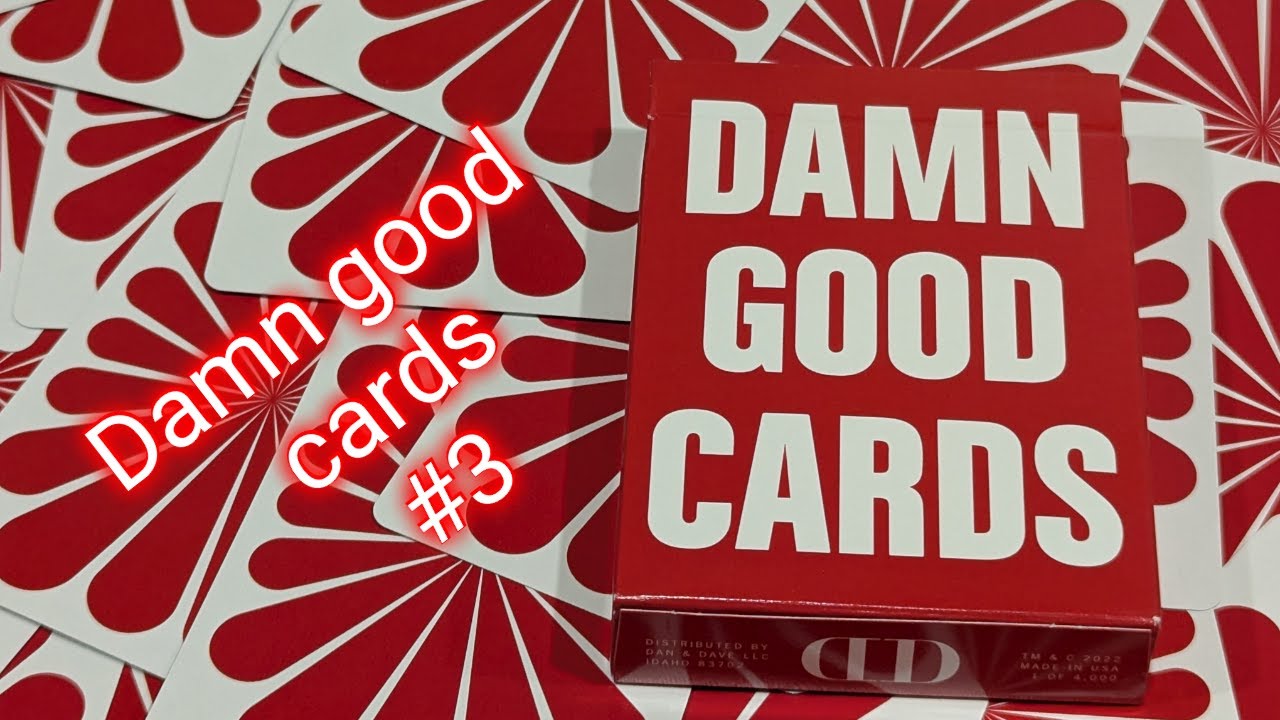 Daily deck review day 313 - Damn good cards #3 playing cards By Dan and ...