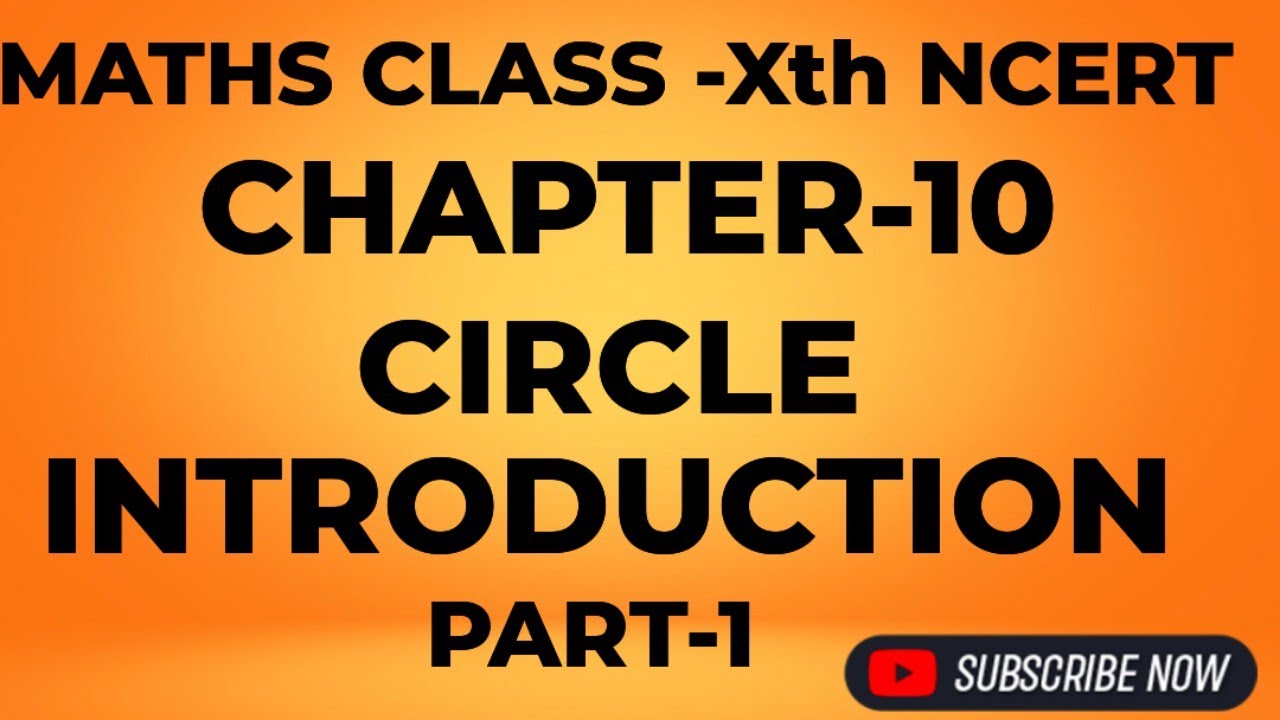 Maths Class 10th I Chapter 10 Circle ⭕ Ncert I Introduction Part 1 8747