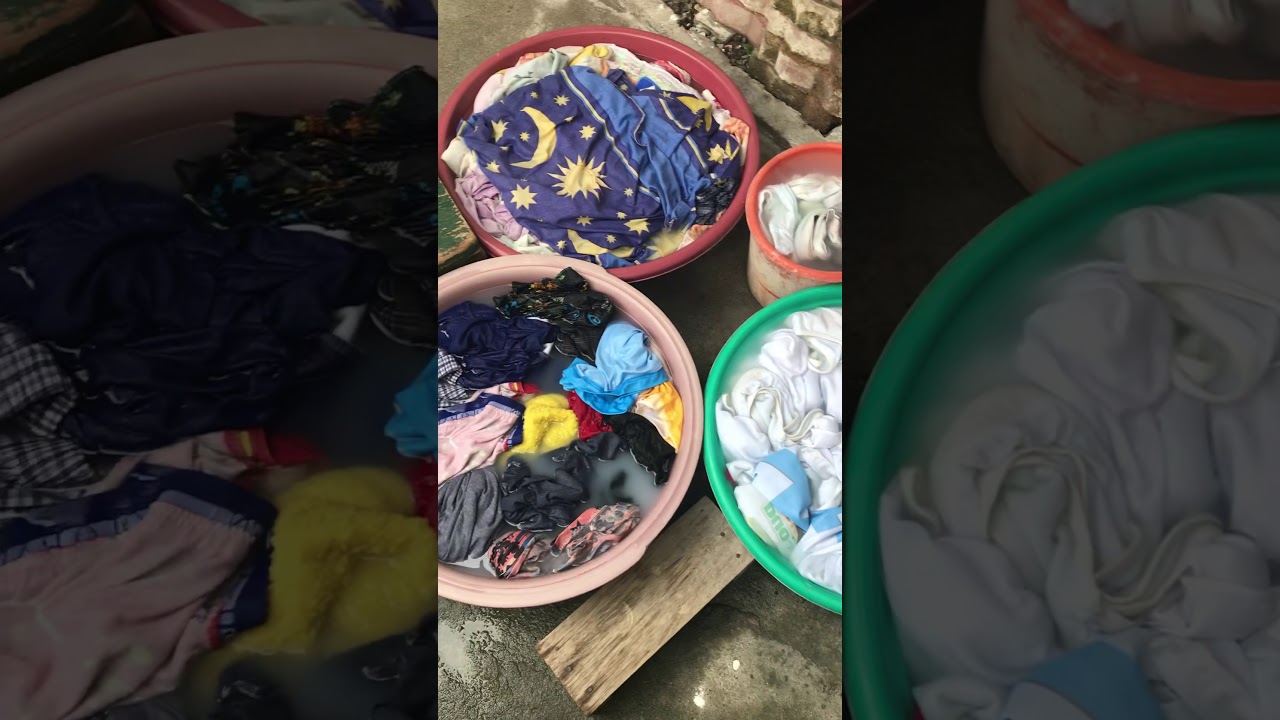 How to separate clothes for hand wash laundry?... 🙂 - YouTube