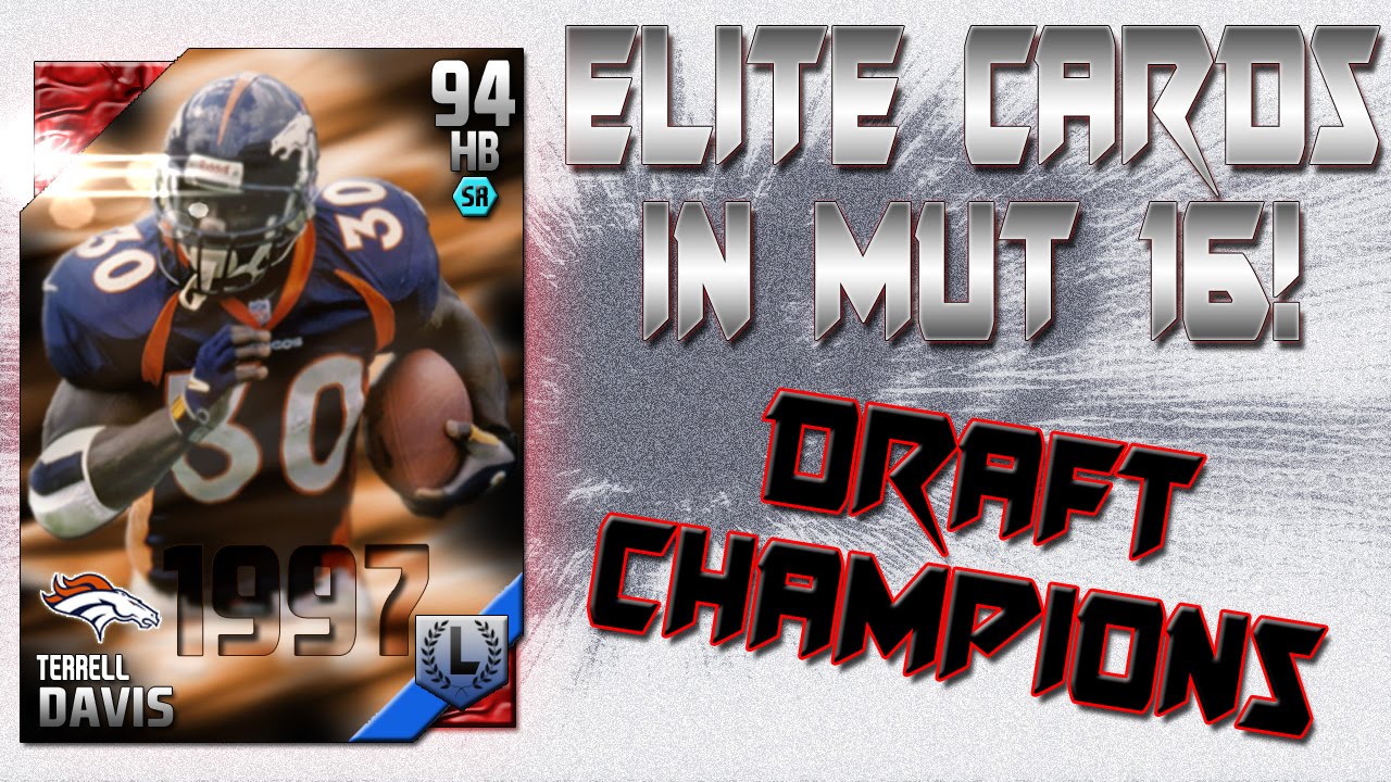 ELITES IN MUT 16! | "MADDEN 16 DRAFT CHAMPIONS" | "MUT 16 NEWS" - YouTube
