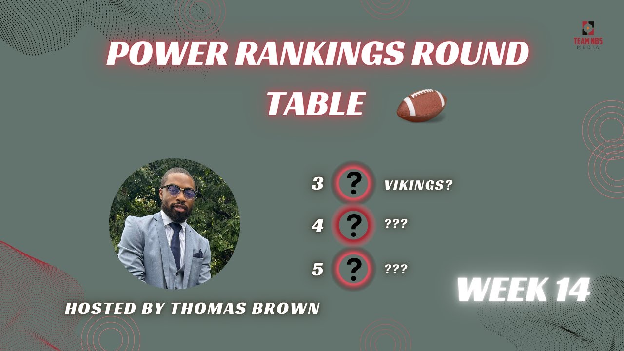 NFL Week 14 Round Table Rankings - YouTube