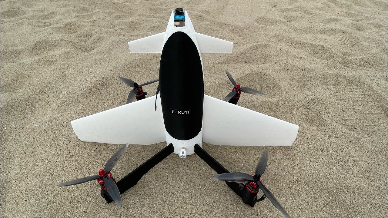 Quadsitter - control surface less tailsitter - Ardupilot 4.2.0 - YouTube