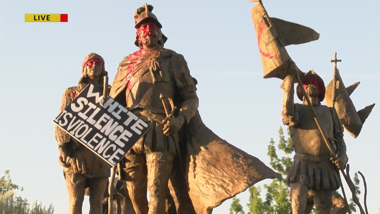 City of Albuquerque to remove statue of Juan de Oñate - YouTube