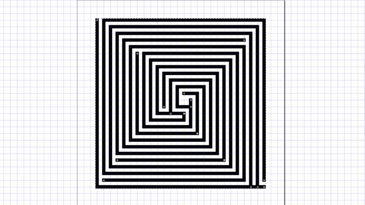 Making of a Spiral Maze (or Vortex Maze) - YouTube
