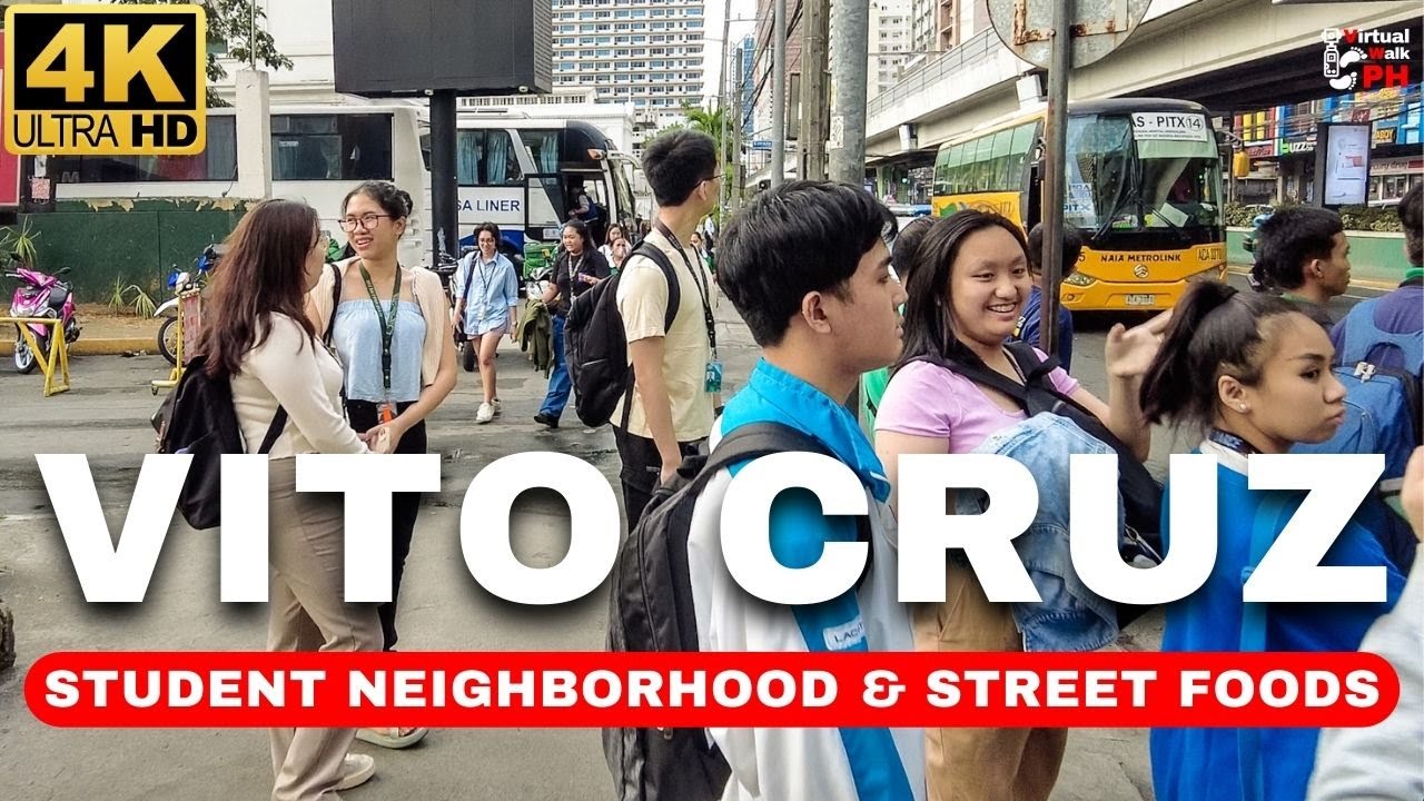 [4K] Vito Cruz Manila Walk Tour 2024 | RICH Students Hangout ...