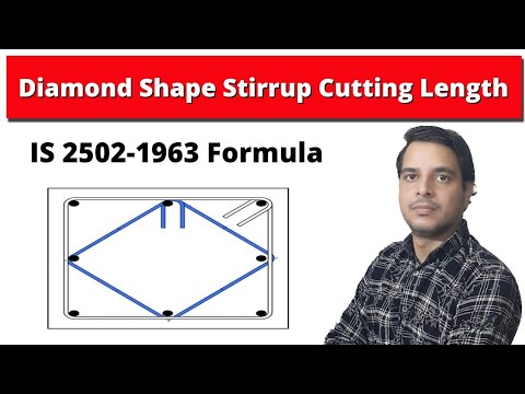 Diamond Shaped Stirrup Cutting Length with Easy Technique - YouTube