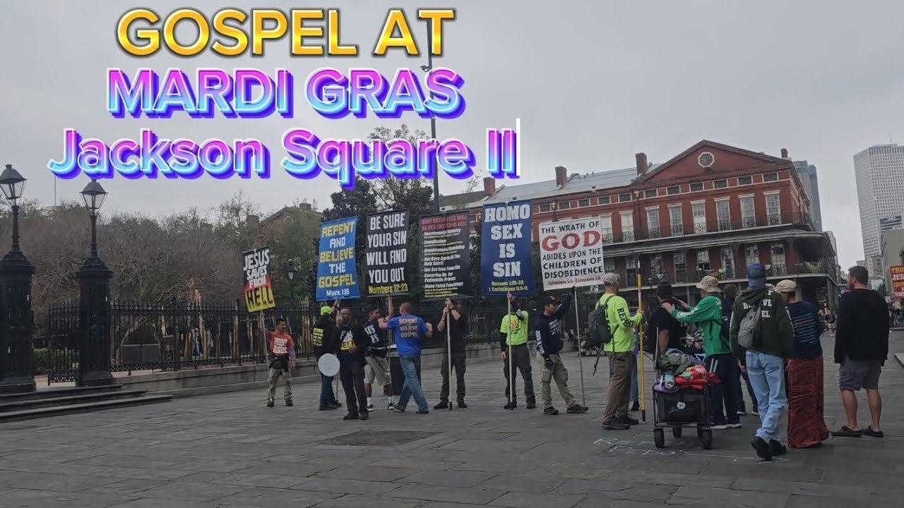 Gospel at Mardi Gras 2024 - Jackson Square II (Intro to Bourbon Street ...