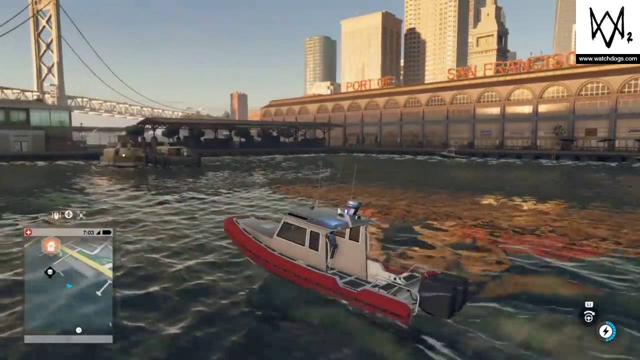 Watch Dogs 2 - Police Boat - YouTube