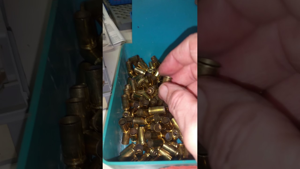 9 mm reloading step 2 belling the mouth of the case - YouTube