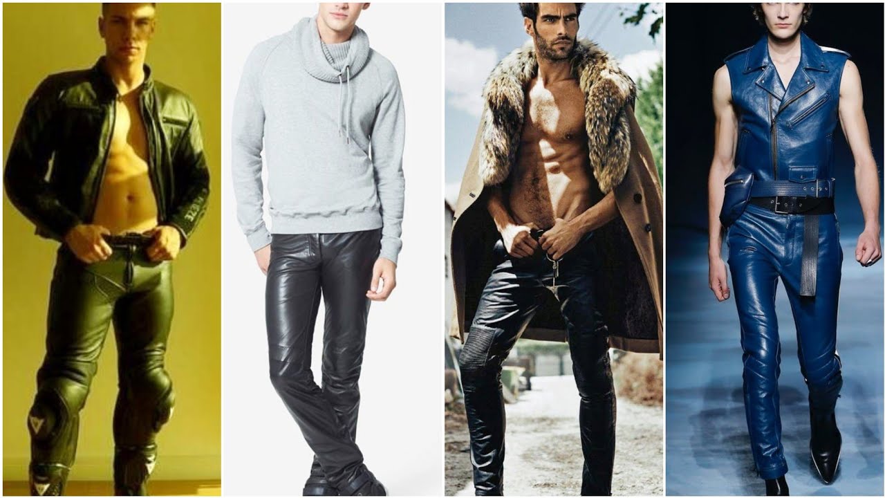 Gorgeous and fabulous leather outfit collection for boys and men. - YouTube