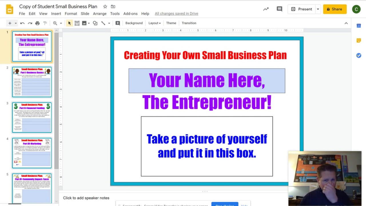Student Small Business Plan Student Tutorial YouTube Student Small Business Plan Student Tutorial YouTube